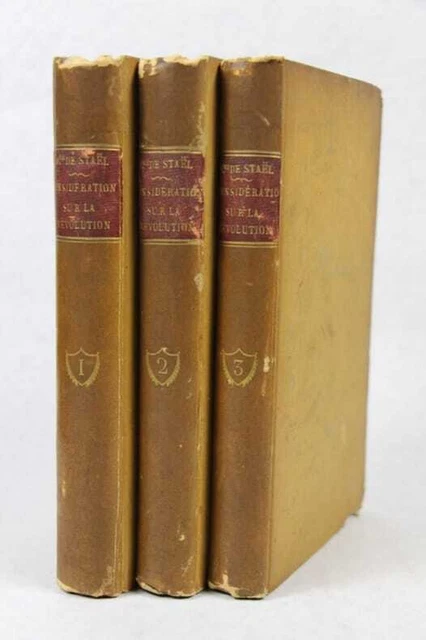 STAËL-HOLSTEIN GERMAINE: CONSIDERATIONS on the main events of the Rev ...