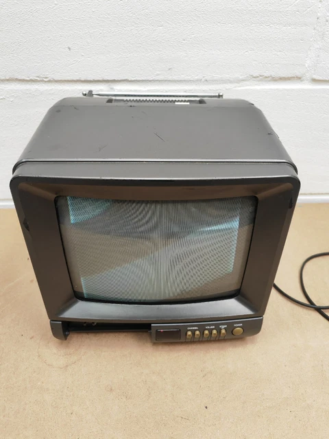 ALBA CTV10 10& Portable CRT TV - 12V/Plug - Retro Gaming - Film Prop £ ...
