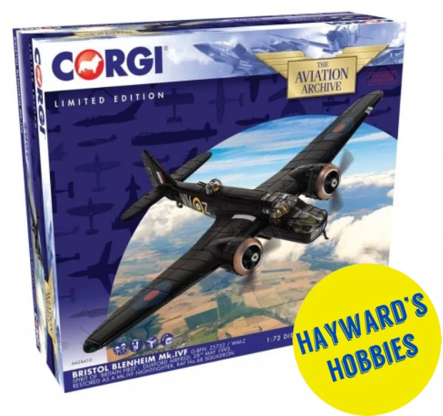 CORGI AVIATION ARCHIVE 38410AA Bristol Blenheim Mk.IVF 1/72 scale ...