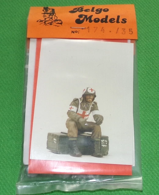 BELGO MODELS WW2 Medic Ambulance Man 1944 1/35 Scale Metal Model Kit £ ...
