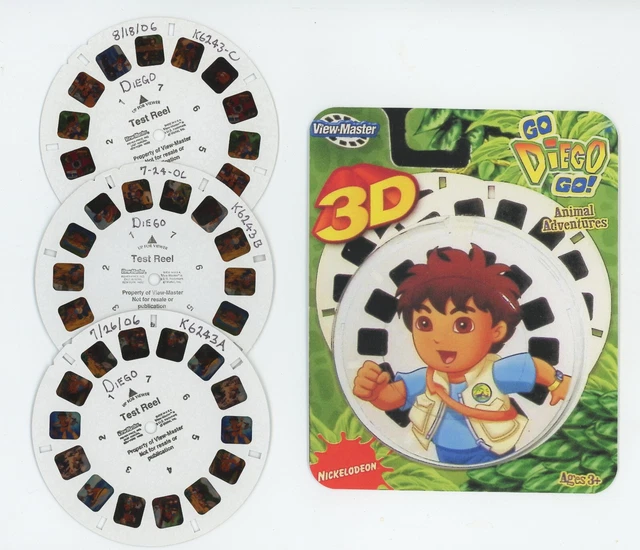 GO DIEGO GO - Animal Adventures View-Master 3 TEST Reels + Copies ...