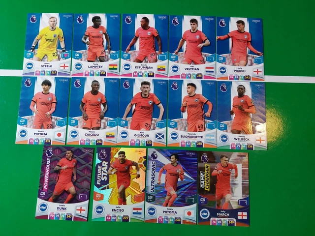 PANINI ADRENALYN XL Premier League 2023/2024 Brighton 14 Card Bundle! £ ...