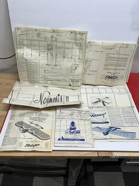 CONTROL LINE MODEL Airplane original plans Voodoo mongoose Nemesis ...