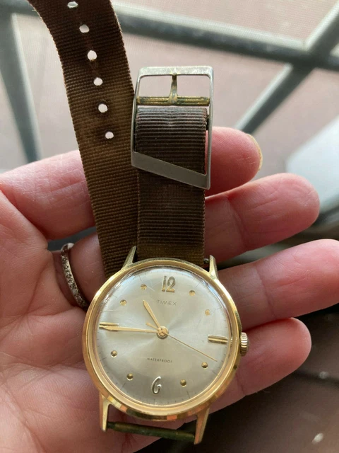 VTG MEN'S TIMEX 1967 MARLIN Dot/Dash 2024 2467 Mechanical Wrist WATCH ...