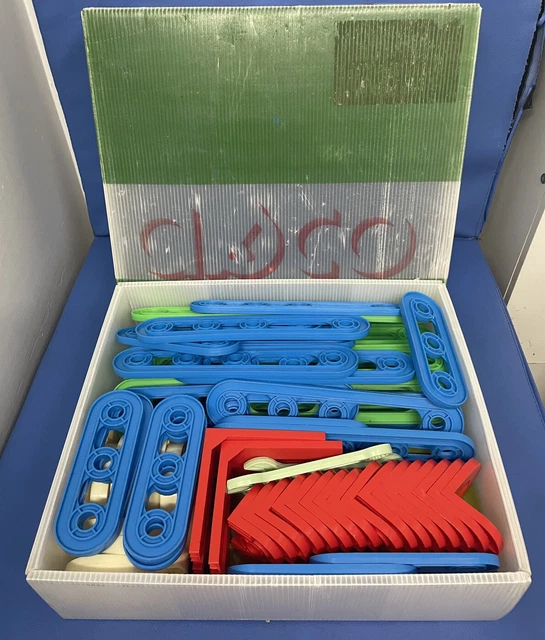 VINTAGE CHILDREN’S EDUCATIONAL Construction Toy - ASCO Plastic With ...