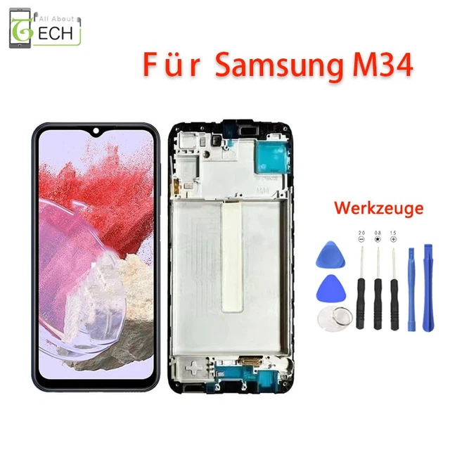 FÜR SAMSUNG GALAXY M34 5G SM-M346B LCD (OLED) Display mit Rahmen ...