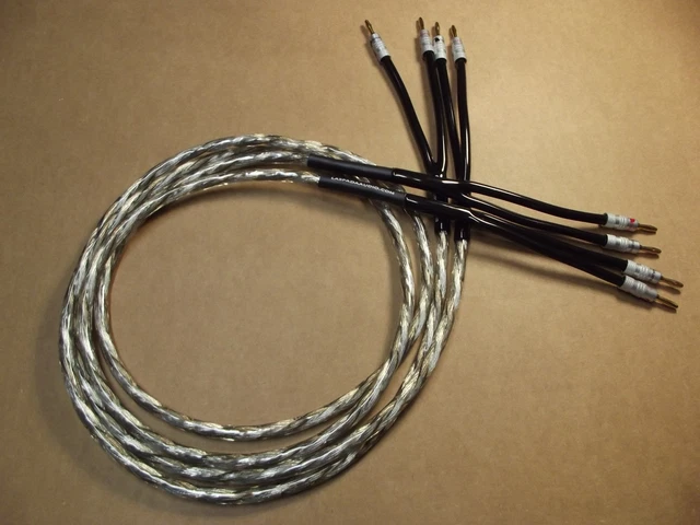 AUDIOPHILE SPECTRUM SPEAKER Cables 12 Gauge By Laspada Audio 12 Ft ...