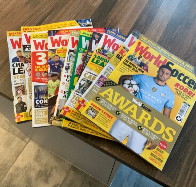 WORLD SOCCER MAGAZINE Jan 2025 and full set of 2024 issues £1.00 ...
