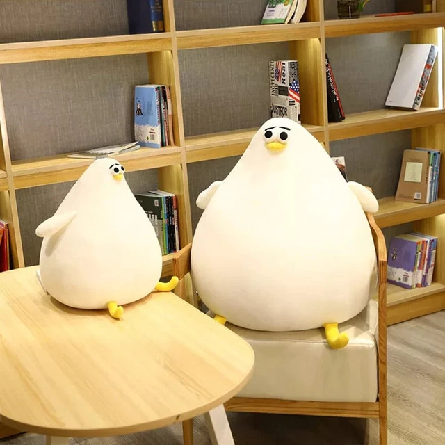 CHUBBY SEAGULL PLUSH Toys Cute Seagull Doll Sleeping Stuffed Pillow ...
