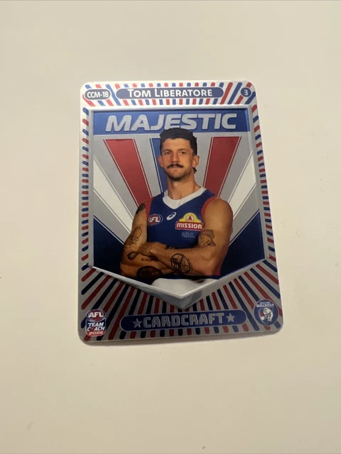 2025 AFL TEAMCOACH CARD CRAFT MAJESTIC Tom Liberatore CCM-18 #3 CODES ...