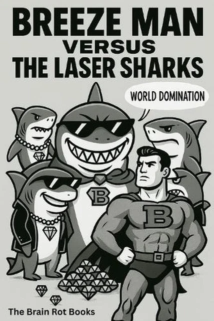BREEZE MAN VERSUS the Laser Sharks: The Brain Rot Books by Zubair ...