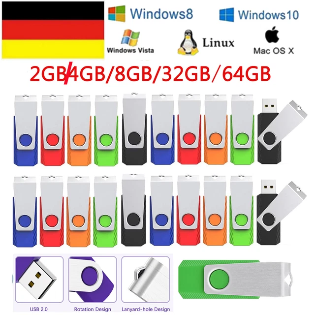 LOT 2G 4G 8G 16G 32G 64G USB Stick 2.0 Speicherstick Memory Drives ...