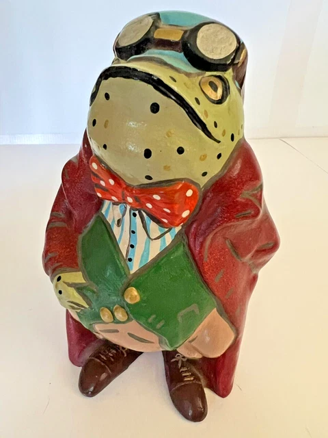 VINTAGE HAND-PAINTED MR. Toad Ceramic Figure By David Sharp/Rye England ...