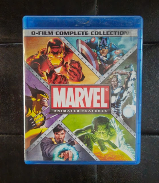 MARVEL ANIMATED FEATURES 8 Film Collection Blu Ray Hulk Iron Man ...