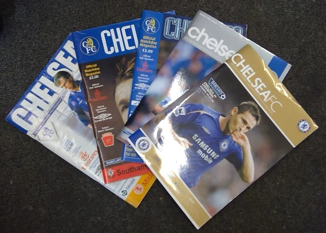 CHELSEA FOOTBALL CLUB Matchday Magazines x5- CG H33 £6.39 - PicClick UK