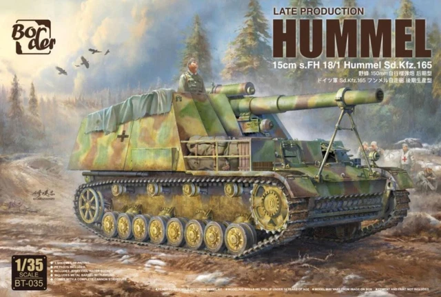 BORDER MODEL 1/35 15cm s.FH 18/1 Hummel Sd. Kfz. 165 Late Production ...