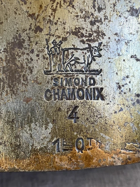 ANCIENNE CLOCHE À Vache SIMOND 4 Chamonix 1ère Qualité Sonnaille Art ...