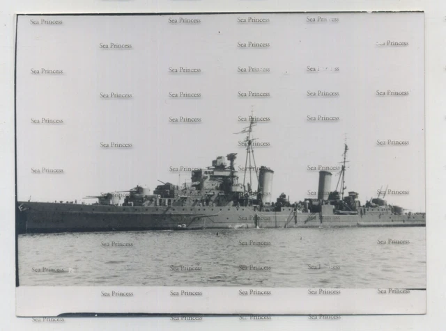 ROYAL NAVY PHOTO HMS Dido cruiser 1940s dido cl blt cammell laird ...