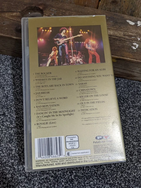 THIN LIZZY - Dedication: The Very Best Of (VHS Tape 1993) Video ...