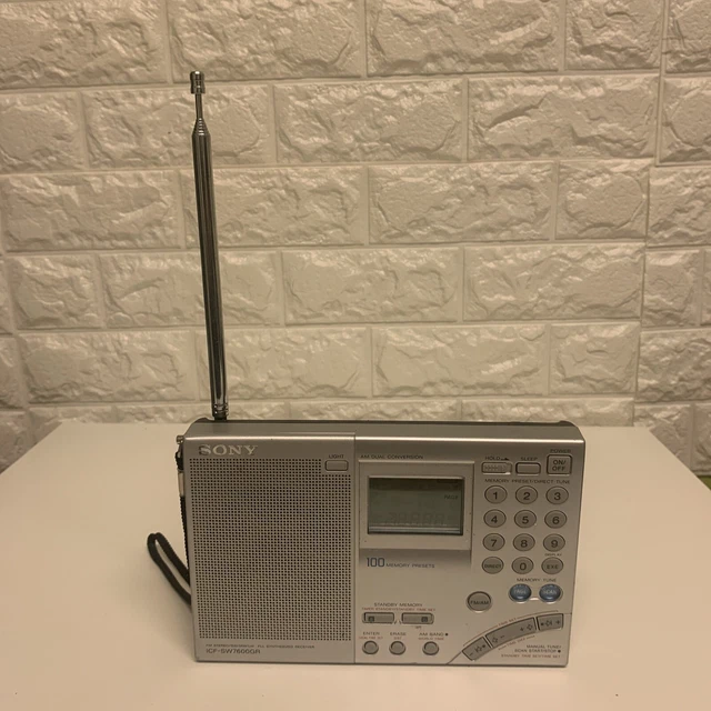 SONY ICF-SW7600GR PORTABLE FM/SW/MW/LW PLL Synthesized World Radio ...