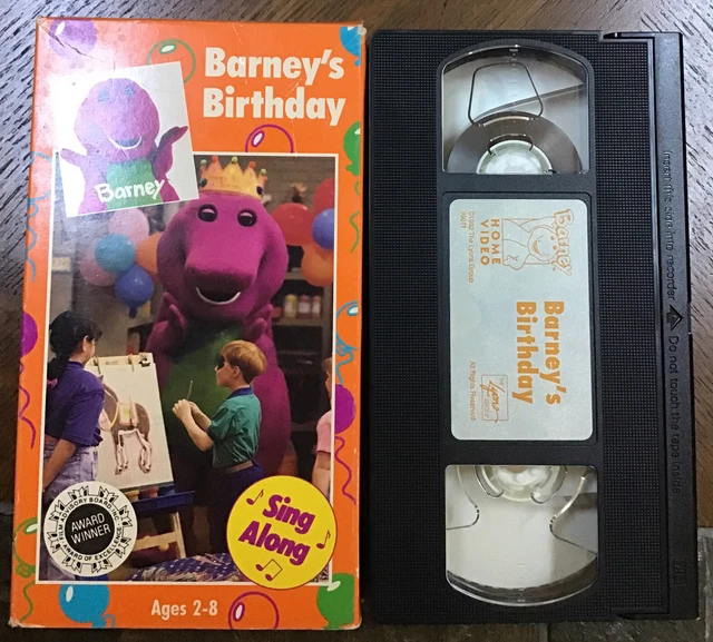BARNEY’S BIRTHDAY SING Along VHS - Barney the Dinosaur - (1992) £7.62 ...