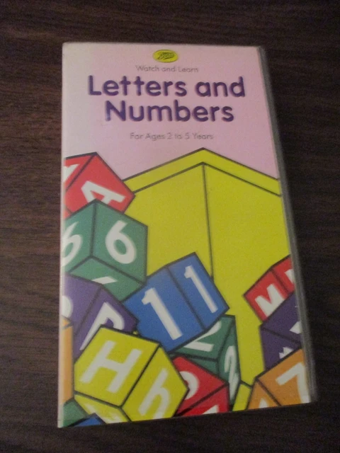 WATCH AND LEARN Letters and Numbers VHS Video Tape (NEW) £4.99 ...