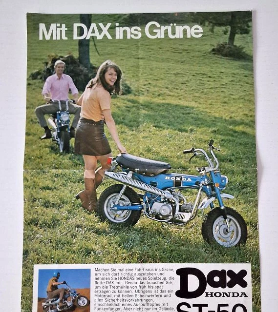 HONDA DAX ST-50 Motorrad - Verkaufsbroschüre Prospekt EUR 3,90 ...