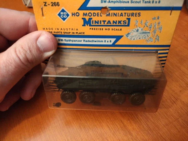 ROCO MINITANKS H0 Z-266 BW RADSCHWIMM SPÄHPANZER LUCHS 8x8 AMPHIBIOUS ...
