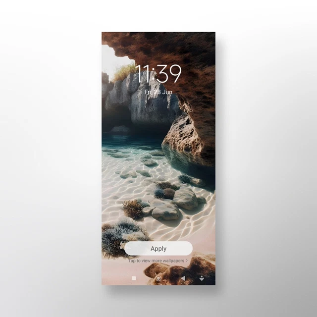 DIGITAL ART ROCK Pool Cove Download File Mobile Phone Wallpaper High ...