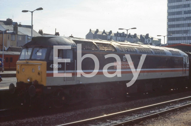 35MM RAILWAY SLIDE Class 47 47568. Copyright to Buyer £2.99 - PicClick UK
