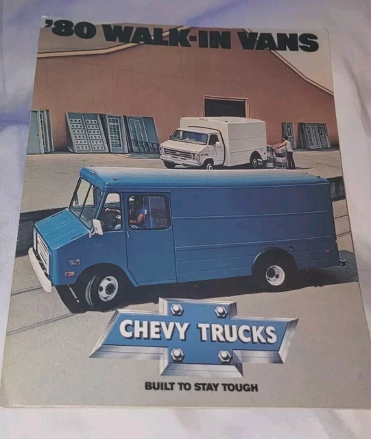 CHEVY 1980S VAN Brochure Pamphlet Information Sales Booklet Car Dealer ...