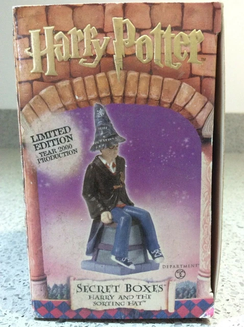 HARRY POTTER SORTING HAT SECRET BOX with Charm, Department 56 Year 2000 ...