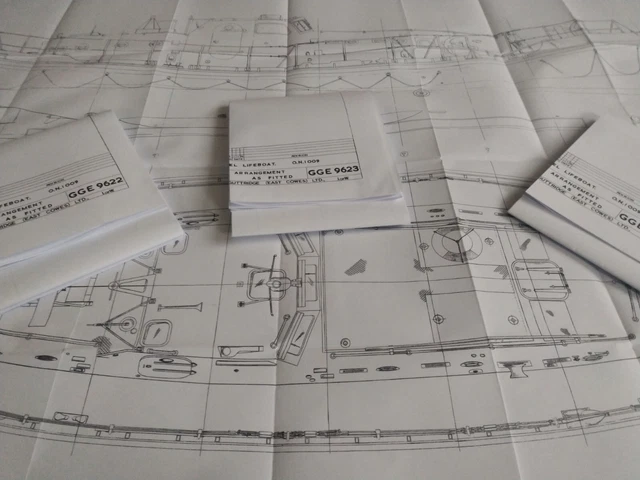 RNLI SOLENT CLASS Bembridge Lifeboat Drawings Plans 1:12 scale £44.99 ...