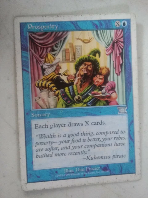 MTG MAGIC THE Gathering English Prosperity 1999 6ème édition LP EUR 1 ...