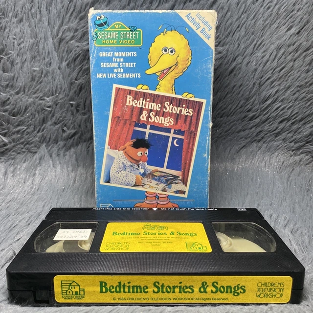SESAME STREET BEDTIME Stories & Songs VHS 1986 Random House Home Video ...