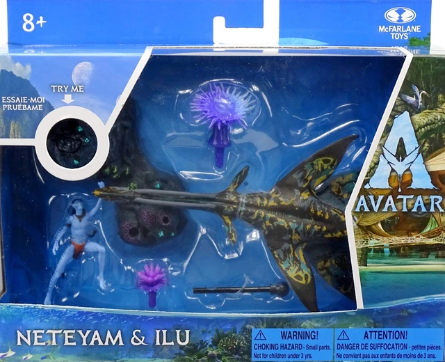 AVATAR THE WAY OF WATER NETEYAM & ILU ACTIONFIGUR SET MIT LICHT ...