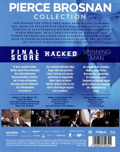 PIERCE BROSNAN COLLECTION (Blu-ray) Mann Mann John Moore Pierce Brosnan £15.19 - PicClick UK