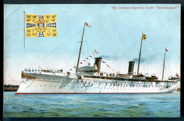 &HOHEN ZOLLERN& GERMAN Imperial Yacht & Hohenzollern Royal Standard ...