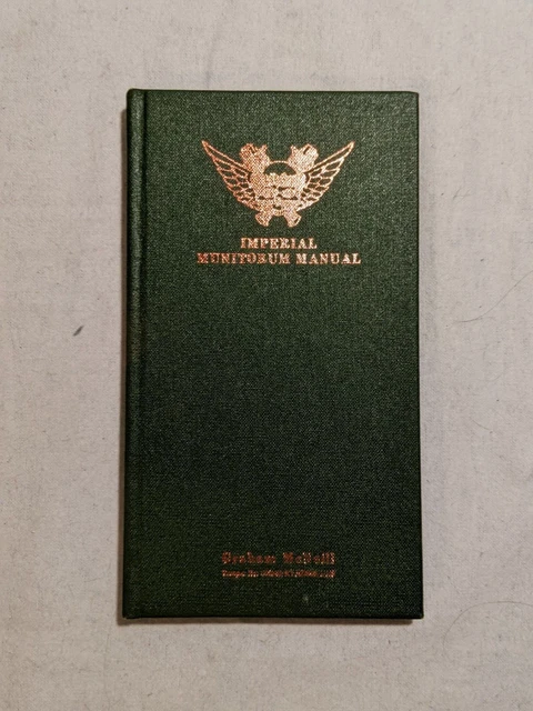 WARHAMMER 40K BLACK Library Imperial Munitorum Manual Graham McNeil ...