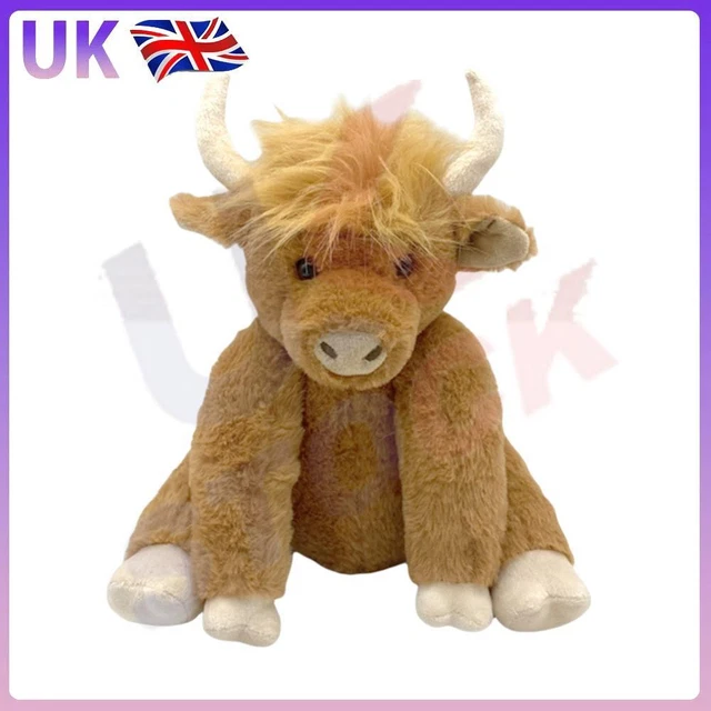 25CM PLUSHIE CATTLE Makes Sounds Joints Can Move Farm Toy Soft Toy for ...