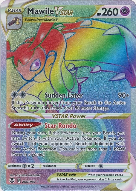 MAWILE VSTAR FULL Art Rainbow Silver Tempest #200 Pokemon Card Near Mint/Mint $8.00 - PicClick CA