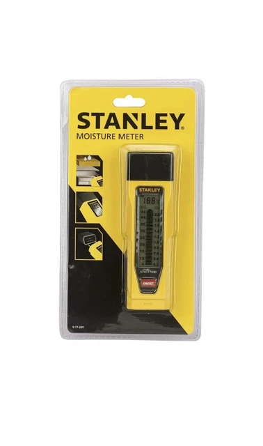 STANLEY MOISTURE METER Damp Detector Tester Brick Timber Concrete ...