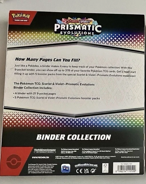 POKÉMON (TCG): SCARLET & Violet Prismatic Evolutions Binder Collection IN HAND $109.31 - PicClick CA