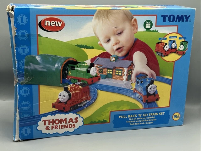 THOMAS THE TANK Engine & Friends Pull Back N Go Train Set 100% Complete ...