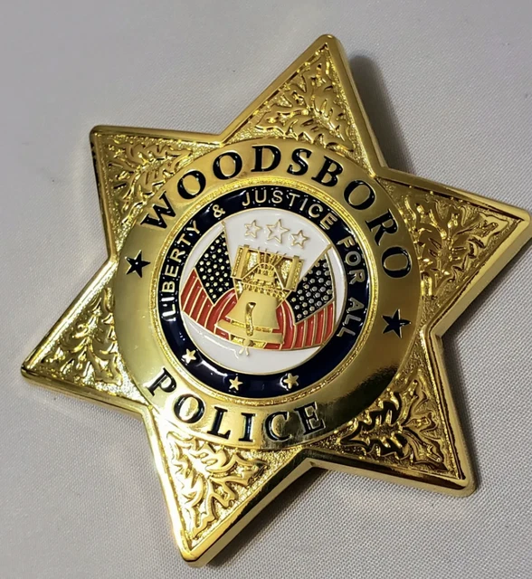 SCREAM MOVIE WOODSBORO Badge Deputy Metal 1:1 Scale Replica Prop Bam ...