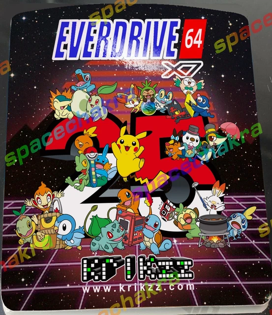 CUSTOM 80S EVERDRIVE 64 X7 Pokémon N64 Label High Gloss Quality ...