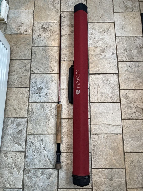 HARDY ALLOY ROD Case 89 cm with Fly Fishing Rod Handle Section £125.00 ...