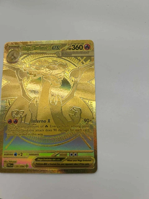 POKÉMON TCG PHANTASMAL Flames Mega Charizard X EX Mega Hyper Rare 130/ ...