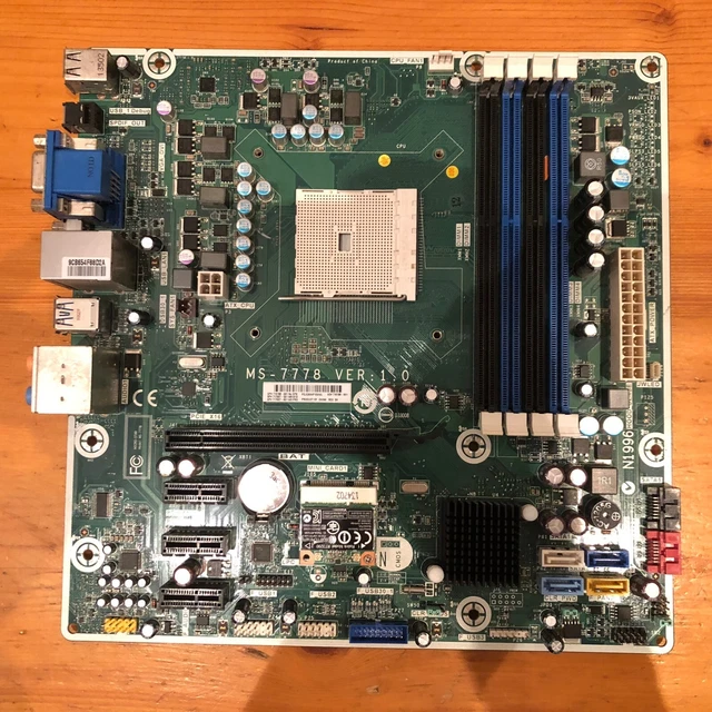 MSI MS-7778 (JASMINE) Micro ATX Motherboard Mobo with WiFi for AMD ...