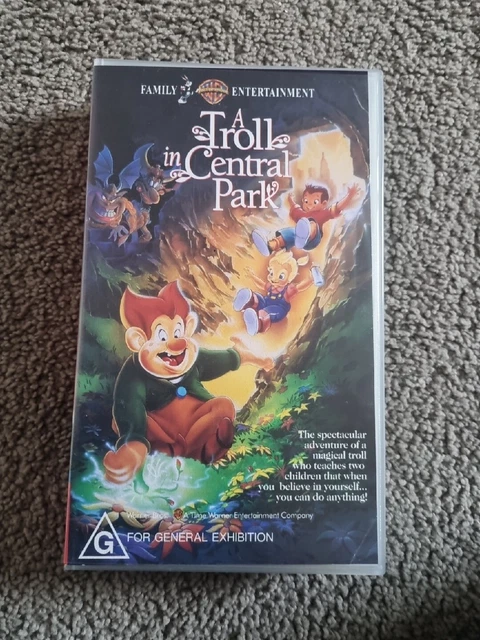 A TROLL IN Central Park PAL VHS Video Tape 1994 Don Bluth BRAND NEW ...